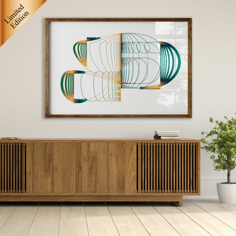 Modern Contemporary Abstract Art titled the Cryptic Circus